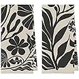Amazon.com: Geqtt Boho Floral Dish Towels - Vintage Abstract Flowers Waffle Weave Kitchen Towels ...