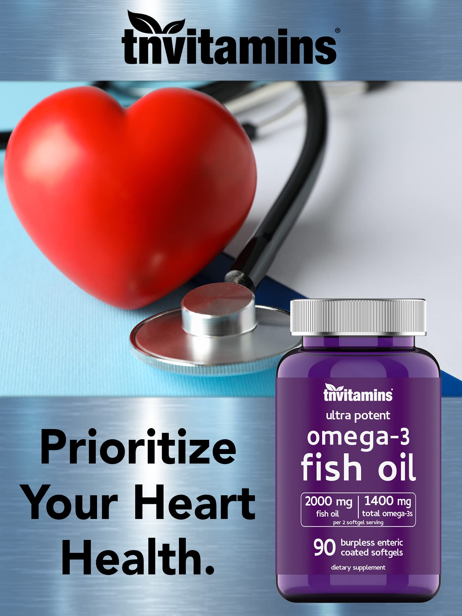 Mua Burpless Omega-3 Fish Oil: 2000mg x 90 Softgels | 1400mg Total ...