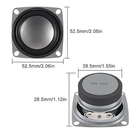 Mua ACEIRMC 4PCS 2" 4Ohm 3W DIY Small Full Range Audio Speaker Stereo Woofer Loudspeaker for ...