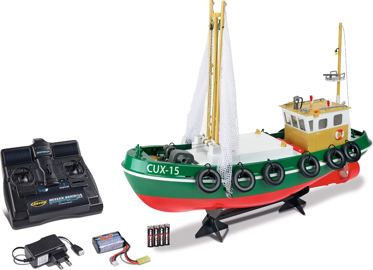 Carson 500108031 Fish Cutter Cux-15 2.4G 100% RTR RC Boat with ...