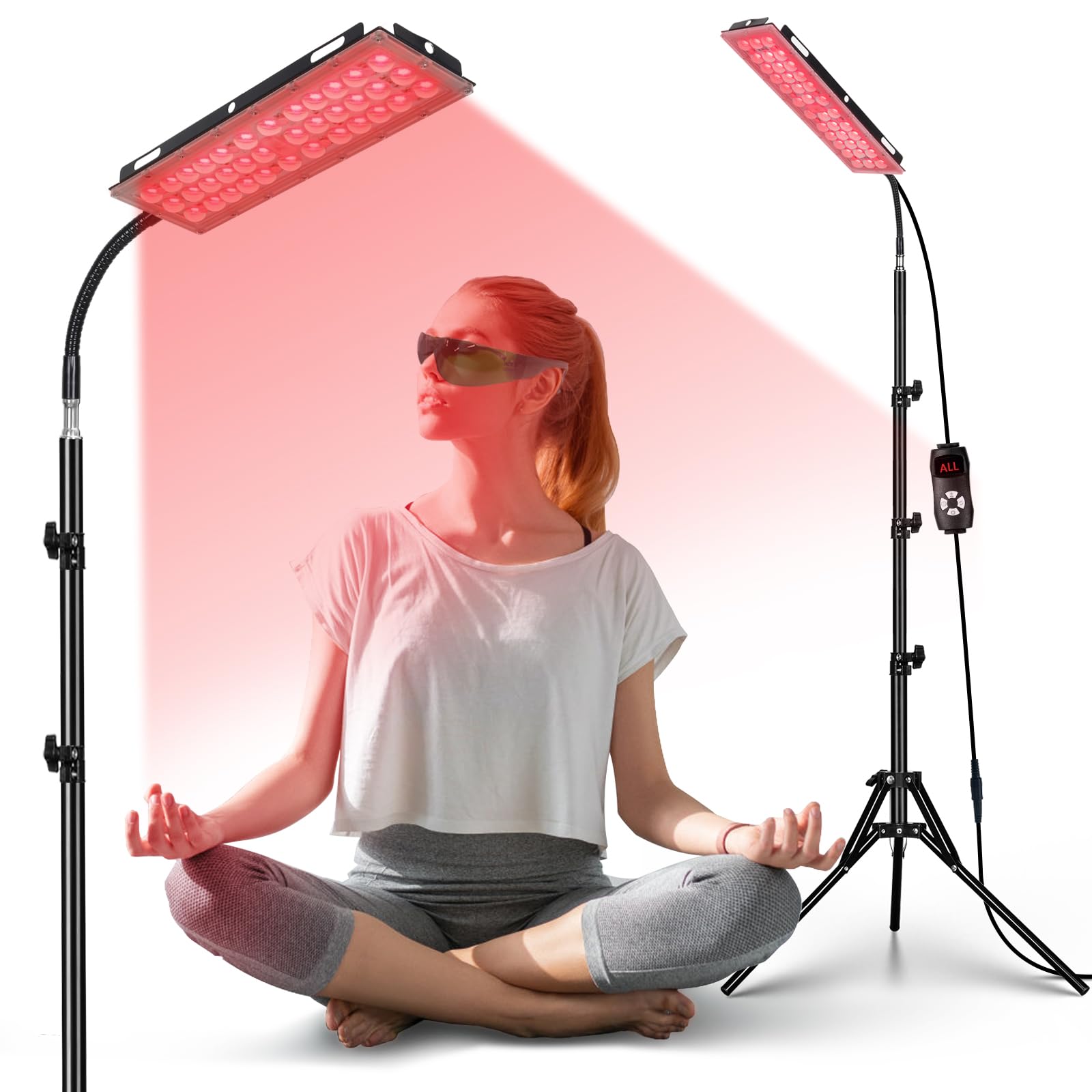 SAVILER Red Light Therapy Lamp, Infrared Light Therapy with Stand ...