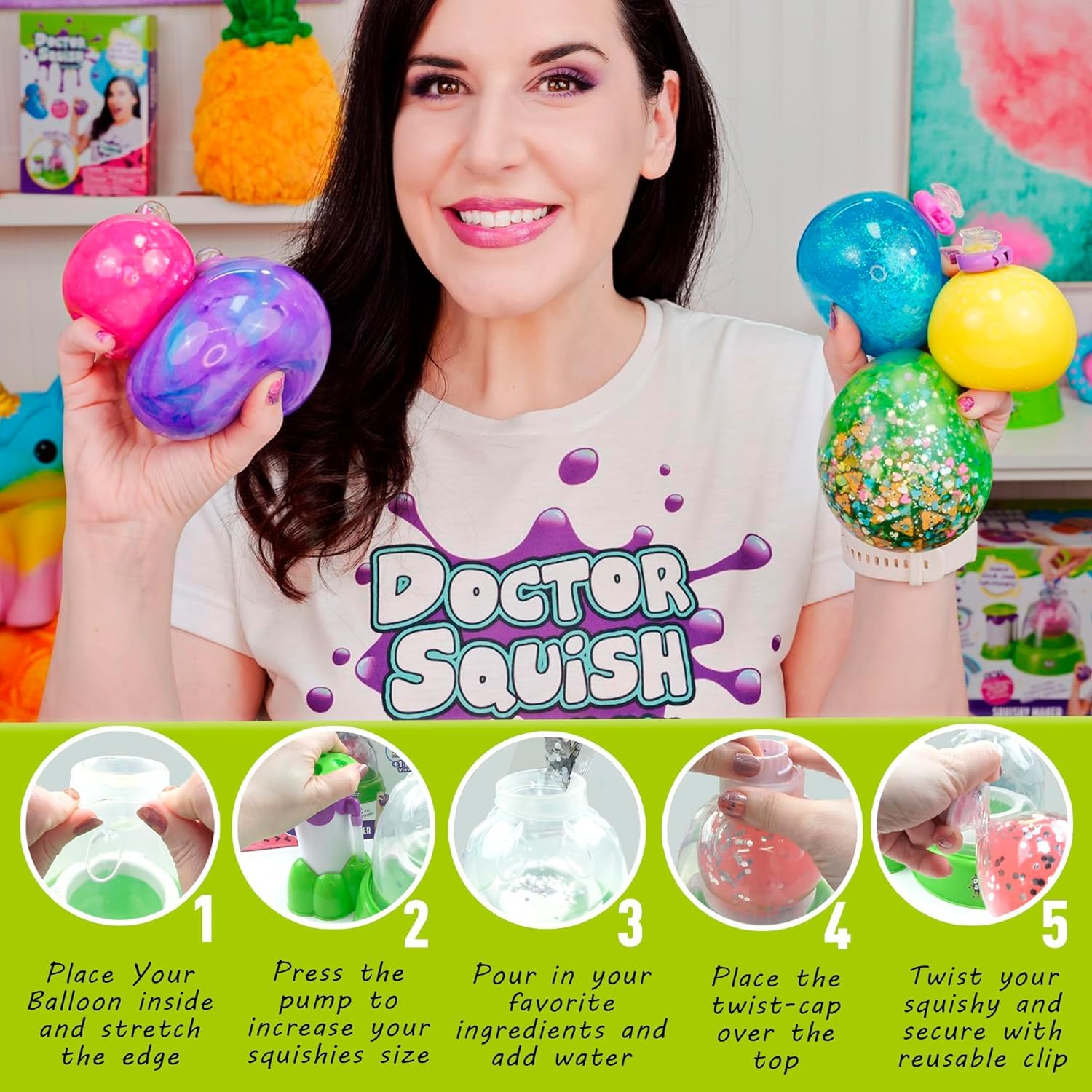 Mua Doctor Squish Squishy Pack Refill - Make Your Own Squishy Set - 1 ...