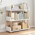 Amazon.com: OSCHF 3-Tier Wooden Open Bookcase - Modern Display ...