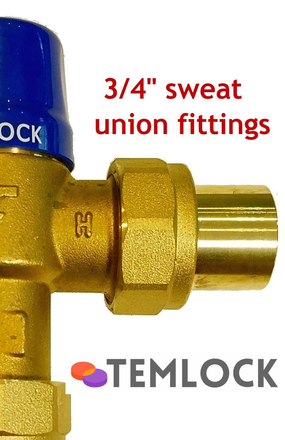 Thermostatic Mixing Valve For Point-Of-Source 3/4” - 100-140°F Water Temperature Adjustable For ...