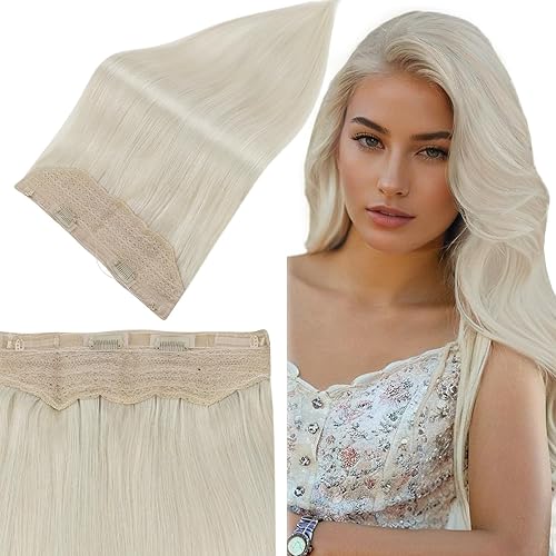 Full Shine Wire Hair Extension 18 Inches Remy Human Hair Color 1000 ...