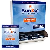 Amazon.com: CoreTex Sun X 50 SPF Broad Spectrum Sunscreen Packets with ...