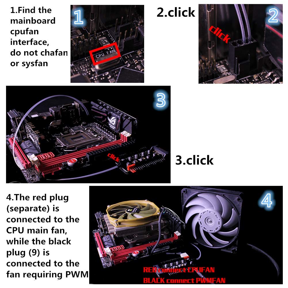 Mua skineat Chassis Fan Hub CPU Cooling | 10 Port 12 V SATA to Fan ...