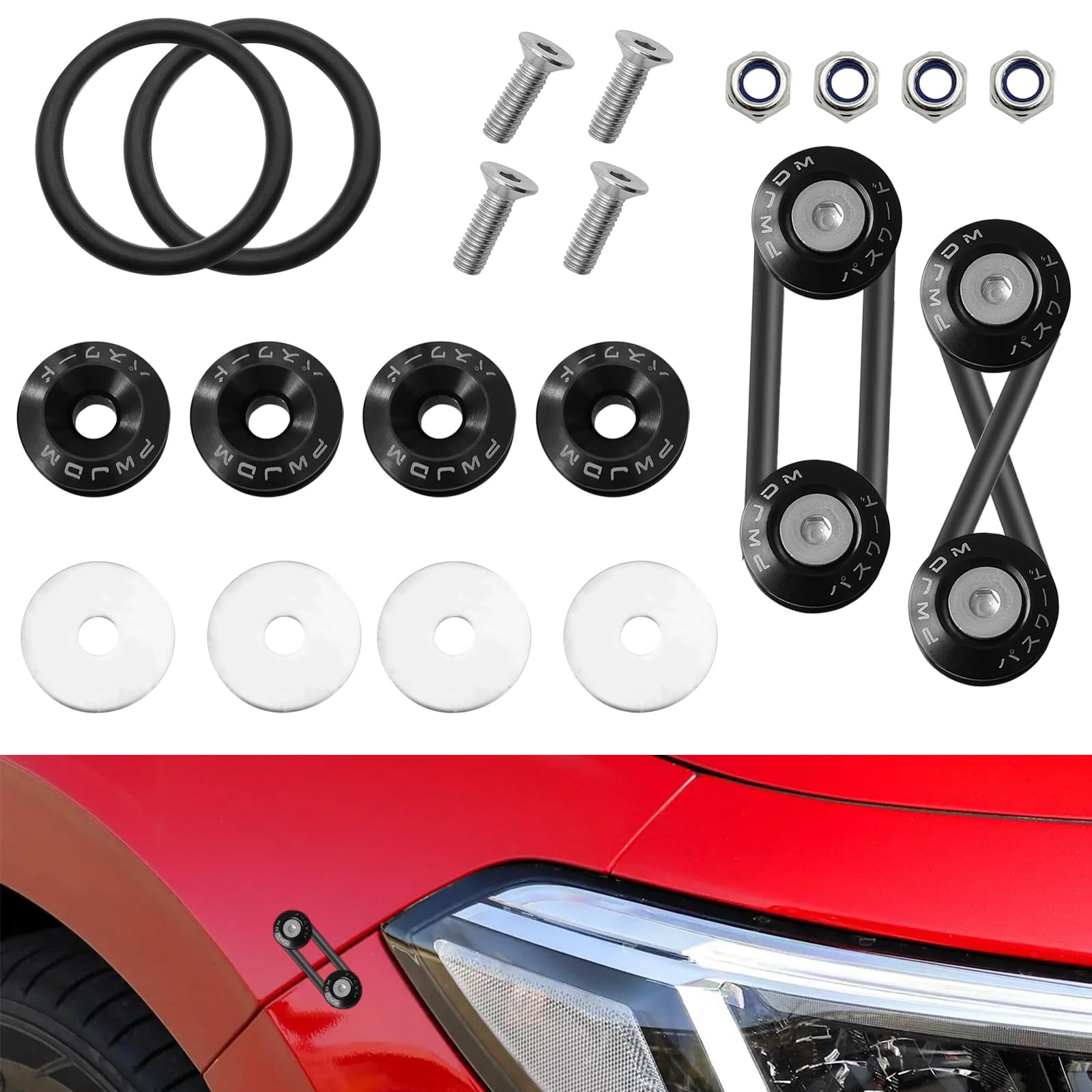 Mua NTNEV Bumper Quick Release Fasteners Kit, Quick Release Trunk Front ...