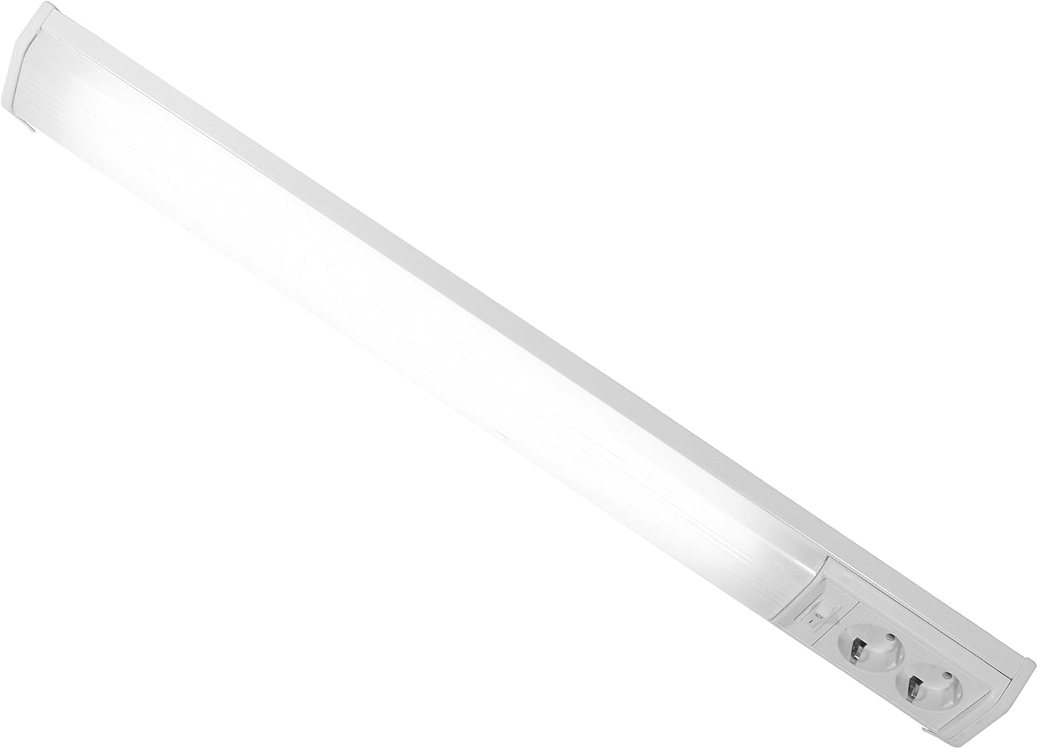 Luminaria fluorescente 13W 4000K con 2 tomas de corriente, tubo T5 ...