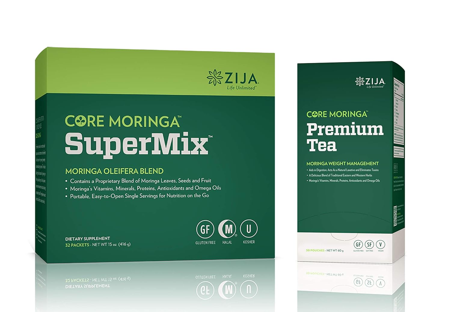 Amazon.com : Zija Supermix Pure Moringa & Premium Tea Instant : Grocery ...