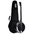 Amazon.com: Gosila 5 String Full Size Acoustic Electric Banjo Solid ...