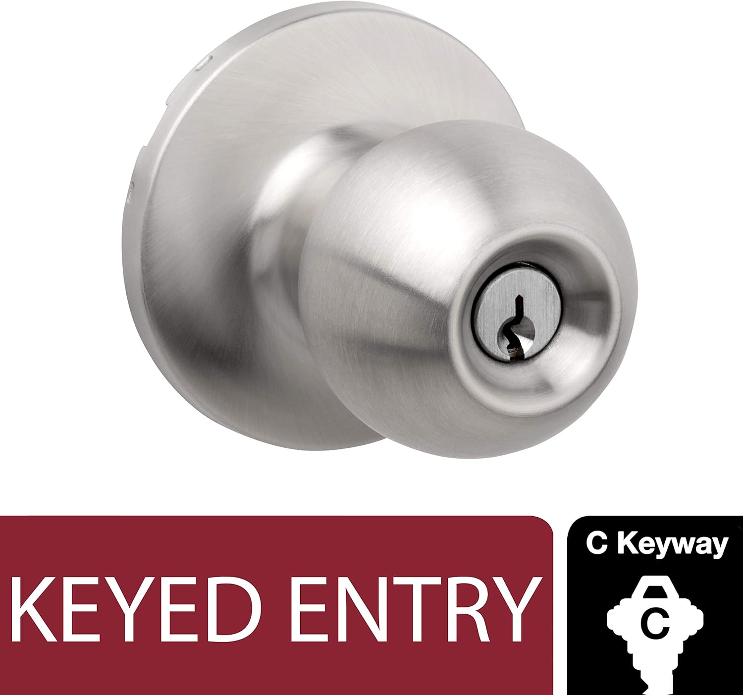 Tell Manufacturing Heavy Duty Commercial Entry Knob with a Cylindrical ...