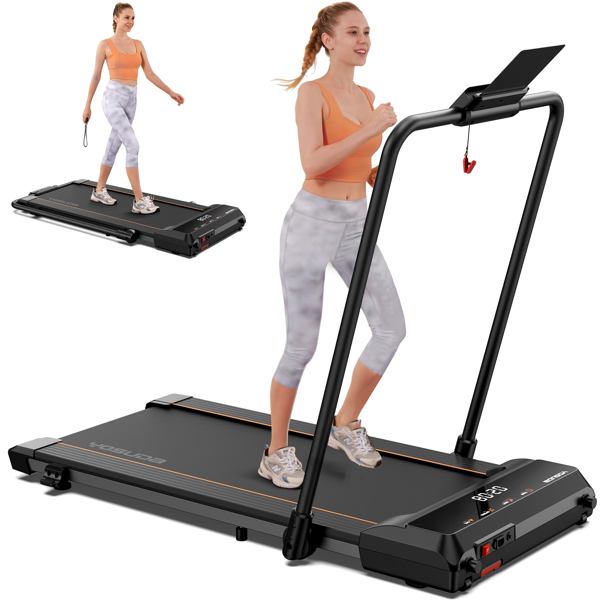 YOSUDA Walking Pad Under Desk Treadmill, 3.0HP 2 in 1 Walk Pad for Home ...