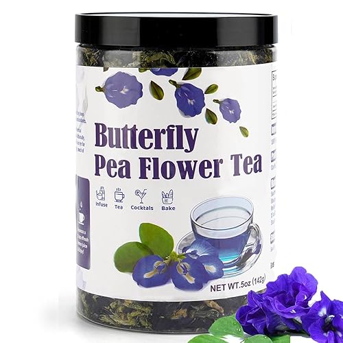 5oz Butterfly Pea Flower Tea | Blue Dried Loose Leaf Butterfly Pea ...