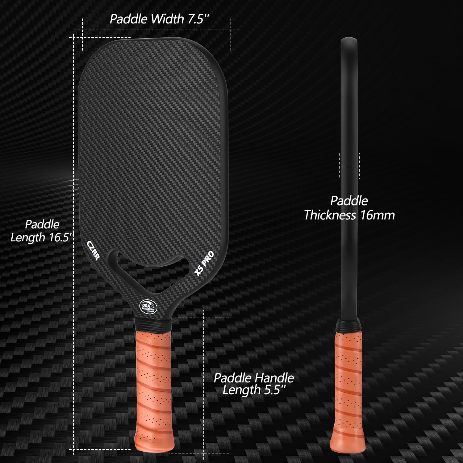 Mua Pickleball Paddle, 3K Carbon Fiber Pickleball Paddle with Aero ...