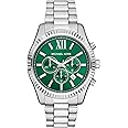 Amazon.com: Michael Kors Lexington Chronograph Stainless Steel Men's ...