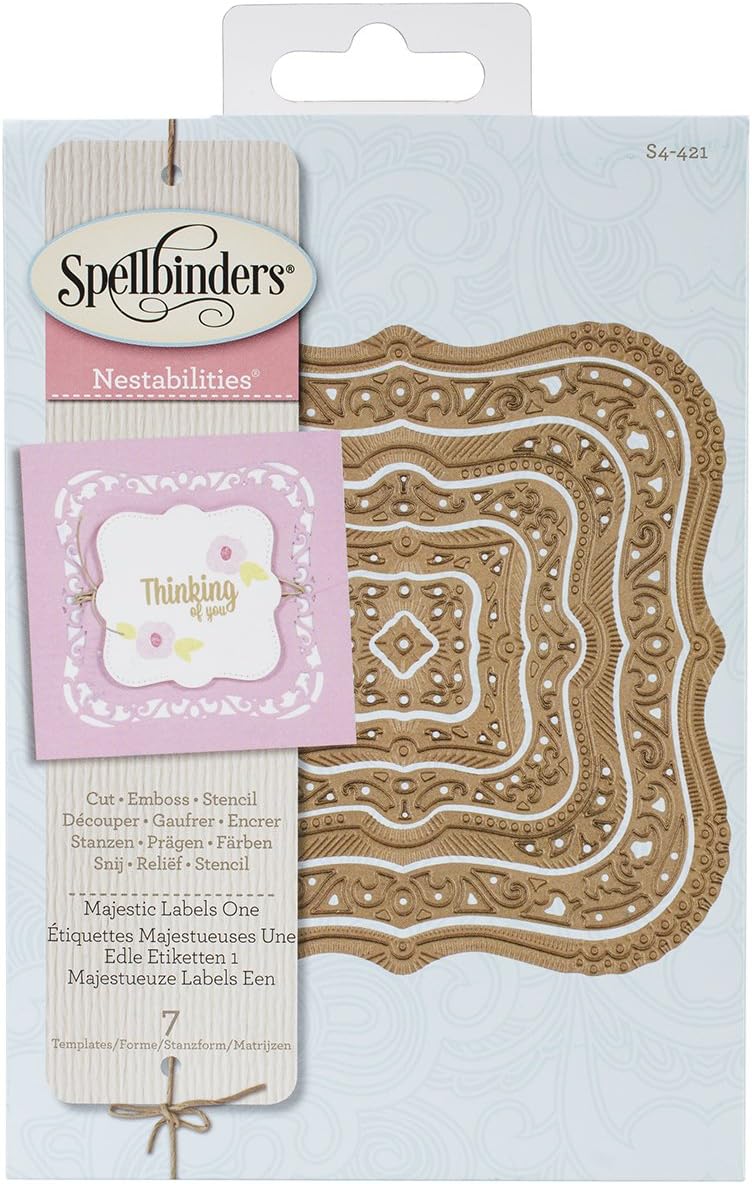 Spellbinder Paper Arts Nestabilties Die Majestic Labels One/ Majestic ...