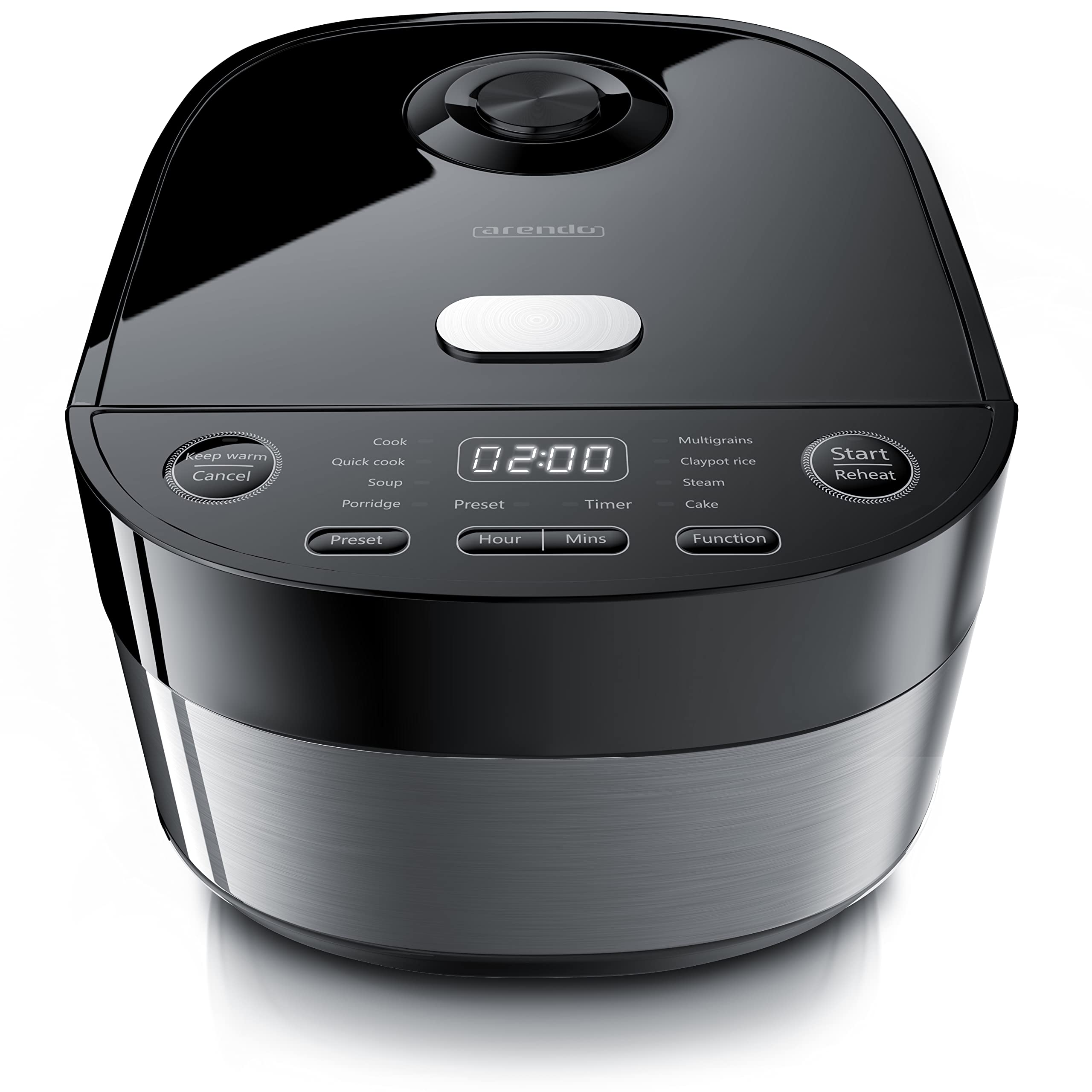 Mua Arendo - Rice Cooker Digital and Steamer 4L - 3D Heating System - 8 ...