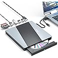 Amazon.com: Alxum External CD Drive, 8 in 1 External DVD Drive for ...