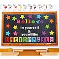 Amazon.com: 54 Pcs Believe in Yourself Bulletin Board Decorations ...