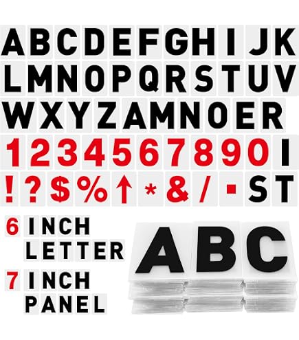 Letter Board Sign 6 Inch Flexible Marquee Sign Letters - 250 Pack For ...