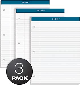 Amazon.com: TOPS Docket Writing Pads, 8-1/2" x 11-3/4", Legal Rule ...