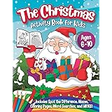 Christmas Activity Book for Kids: Ages 6-12, Includes Mazes, Word ...