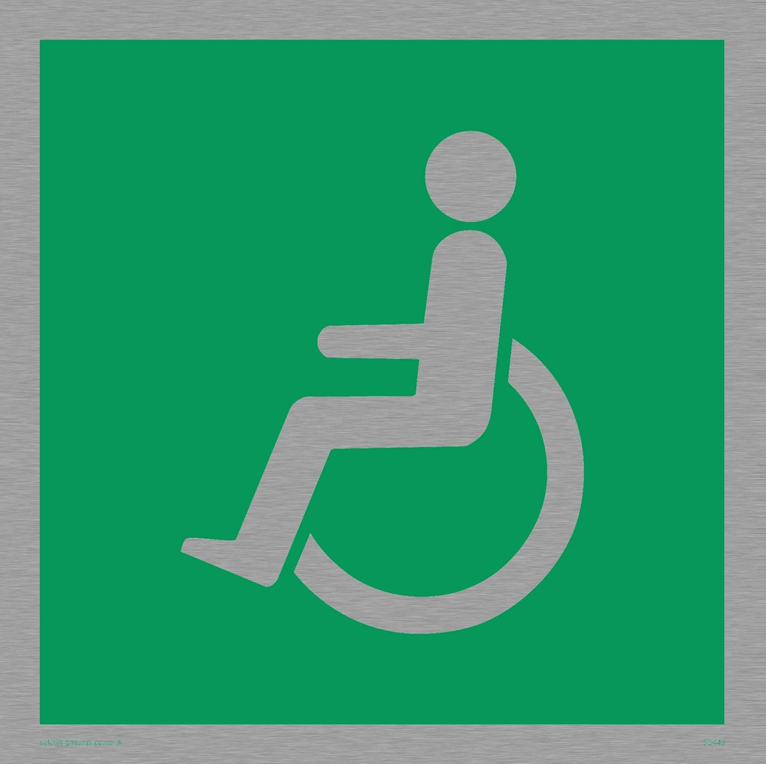 Viking Signs SD449-S15-MS Wheelchair Facing Left Sign, Marine Grade ...
