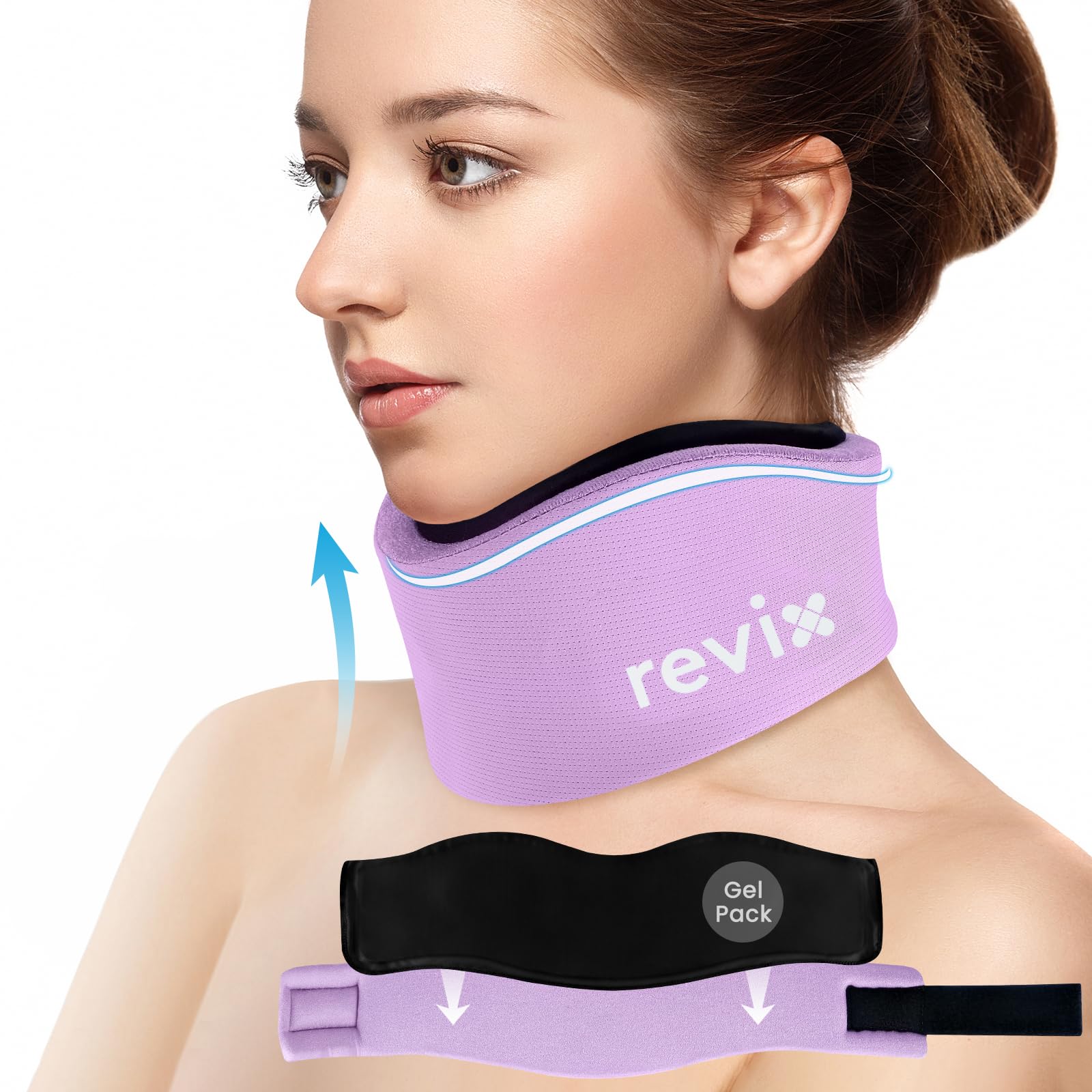 REVIX Soft Neck Brace Cervical Collar, Adjustable Neck Support Brace ...