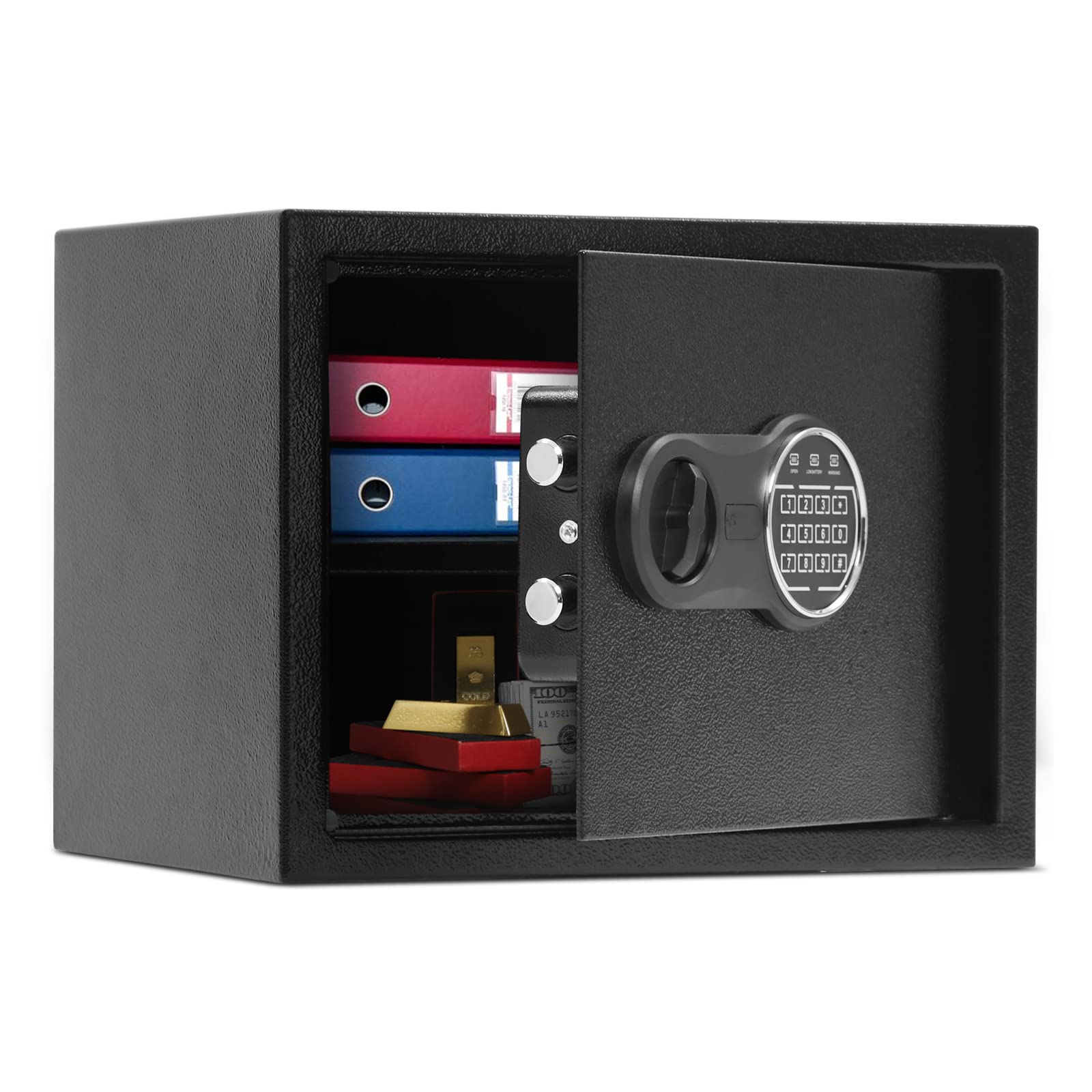 Mua Security Safe with Digital Keypad Lock, Steel Safe with Interior ...