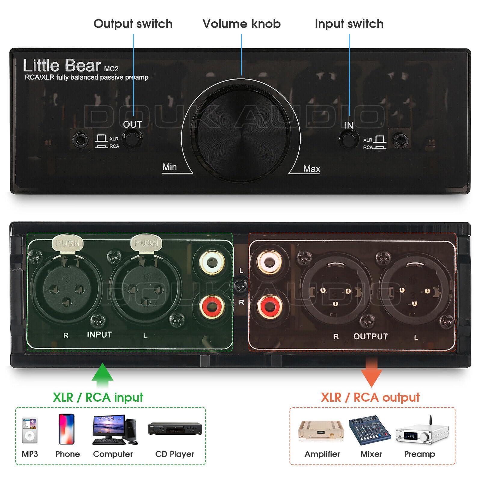 Mua Little Bear MC2 Mini Fully-balanced/Single-ended Passive Preamp; Hi ...