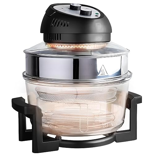 Big Boss 16Qt Large Glass Air Fryer Non Toxic – Large Halogen Oven ...