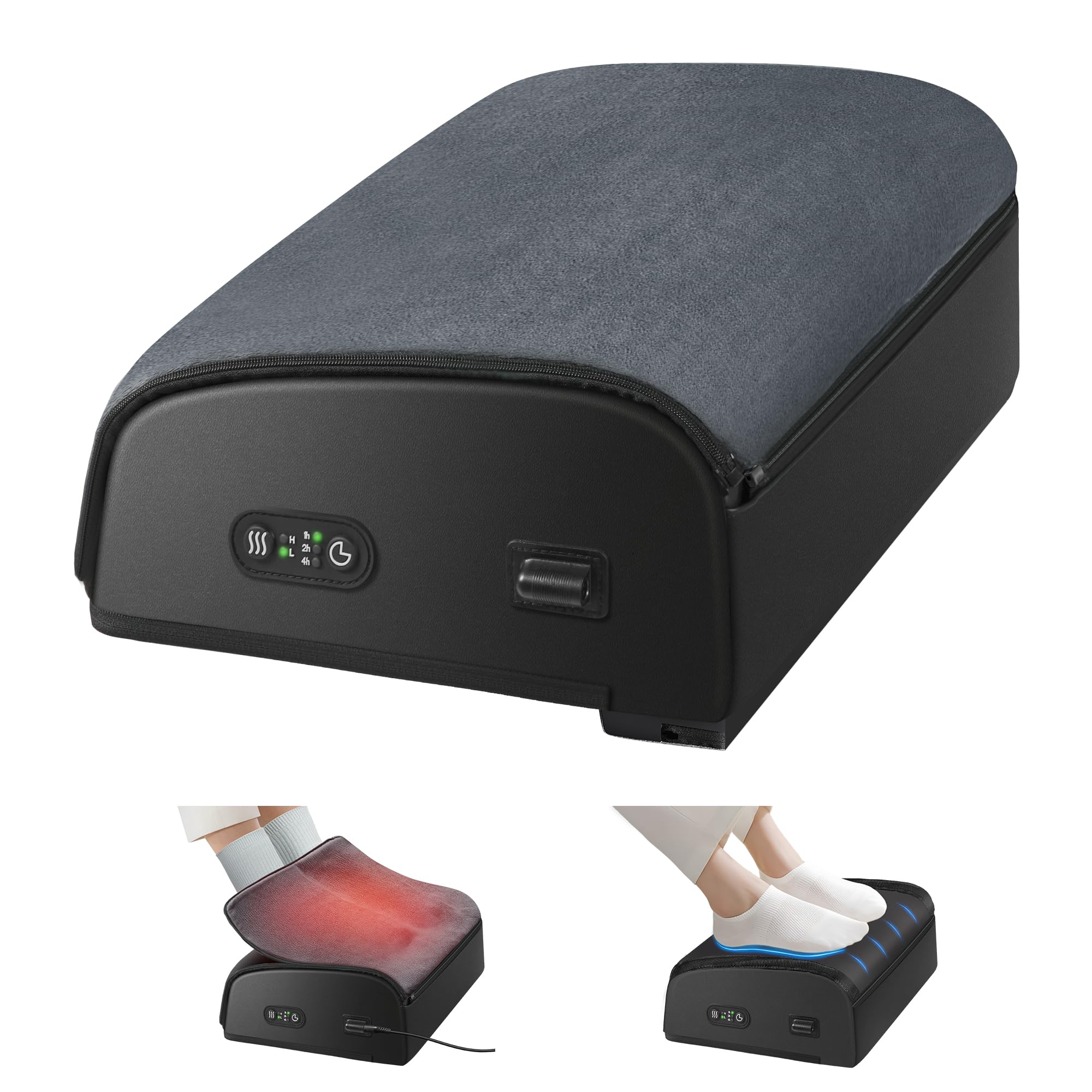 Comfier Heated Foot Rest Under Desk at Work & Foot Warmer,Adjustable ...