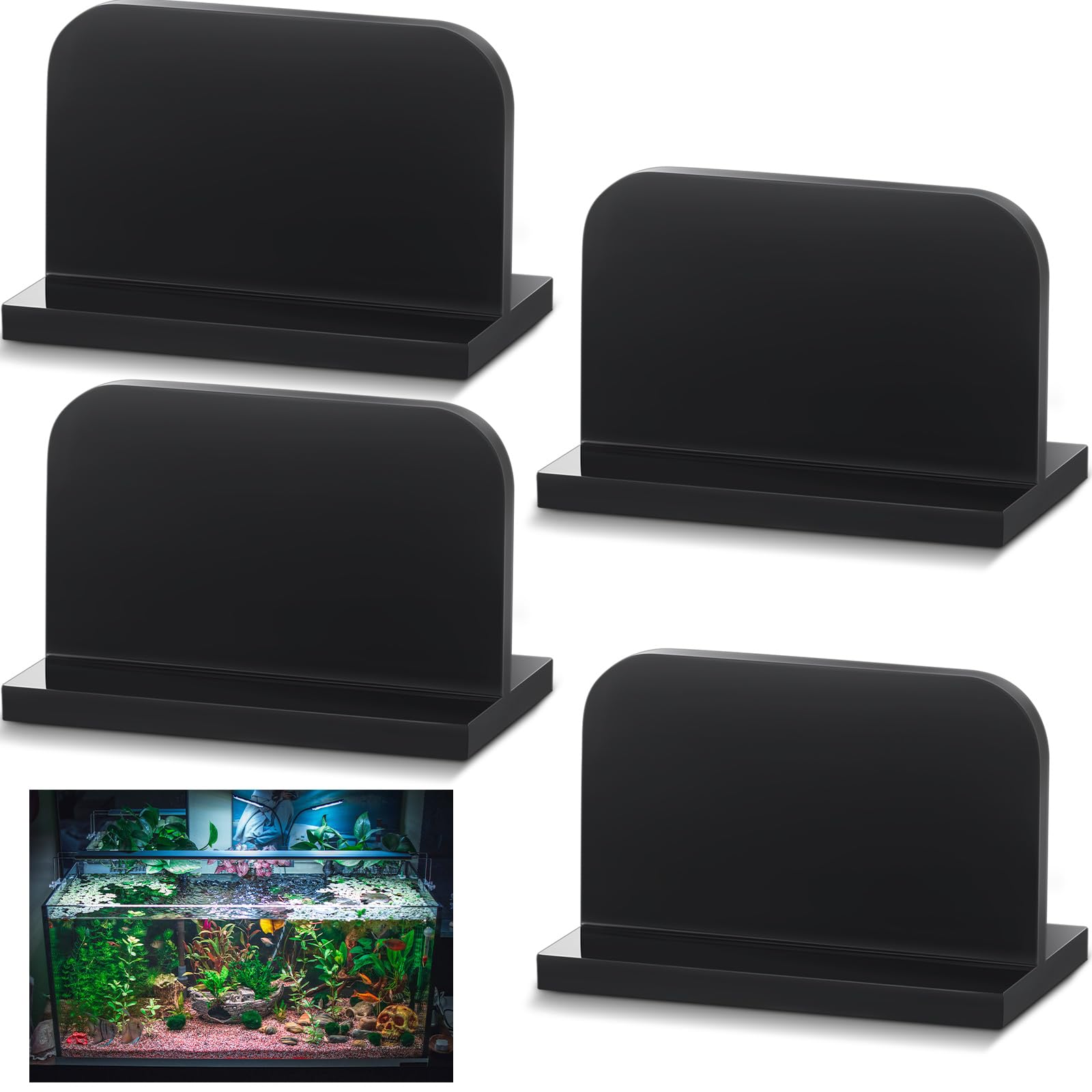 Qunclay 4 Pcs Aquarium Lid Handles Acrylic Fish Tank Cover Handles ...
