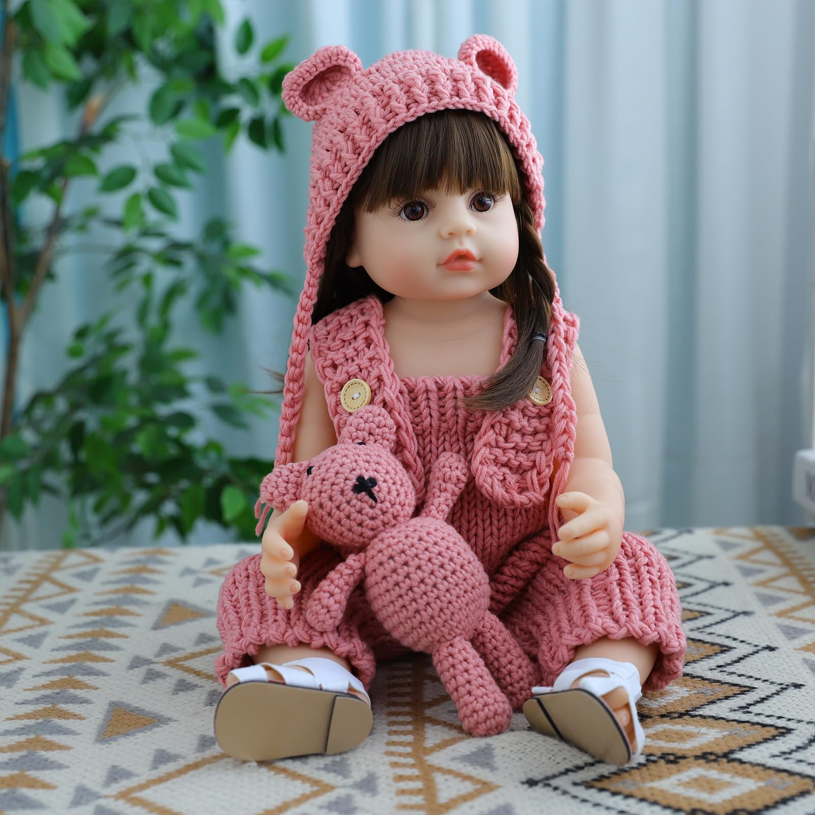 Anyee Lifelike Reborn Baby Dolls 22 Inch Reborn Baby Dolls Silicone ...