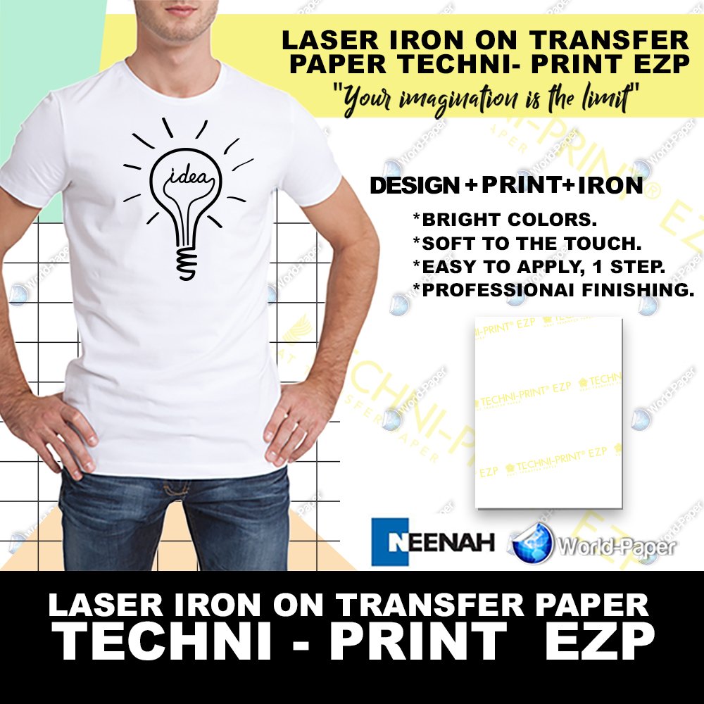 Laser Heat Transfer Paper For Light Fabric Techni Print EZP 10 laser-heat-transfer-paper-for-light-fabric-techni-print-ezp-10