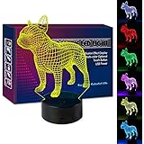 French Bulldog Night Light 3D Illusion Table Lamp YKL World Puppy Dog 7 ...