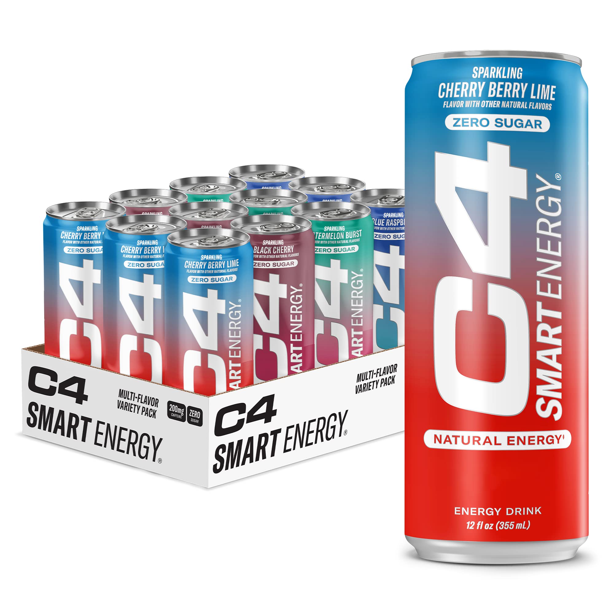 Cellucor C4 Smart Energy Drinks Variety Pack, Sugar Free Performance ...