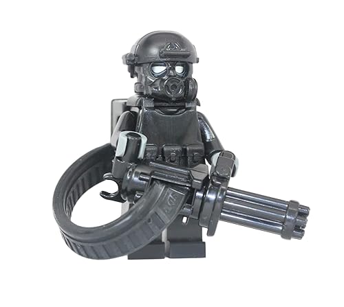 Modern Brick Warfare Heavy Support Gunner Minigun Soldier Custom ...