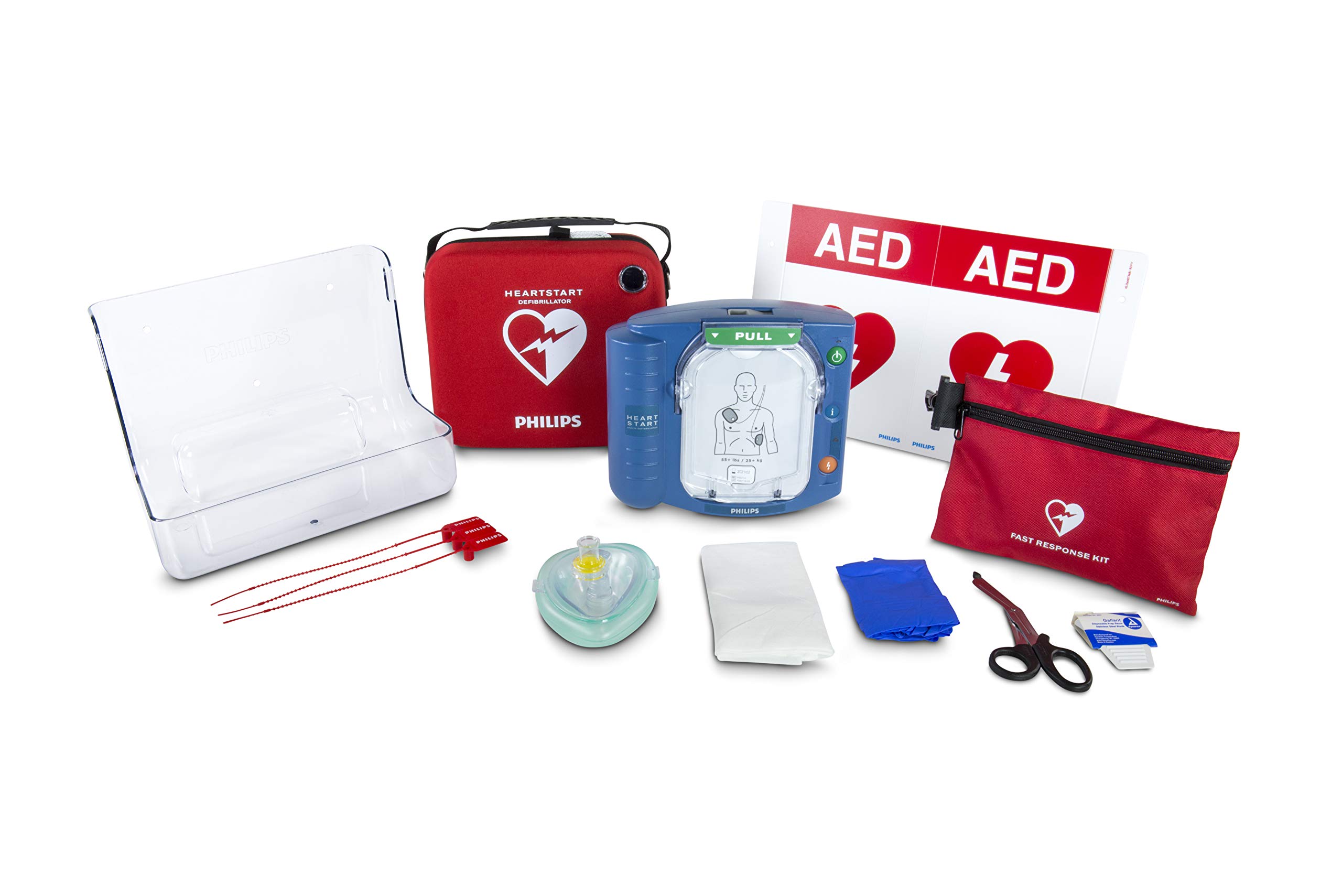 Philips HeartStart OnSite AED Defibrillator Value Package with Slim ...
