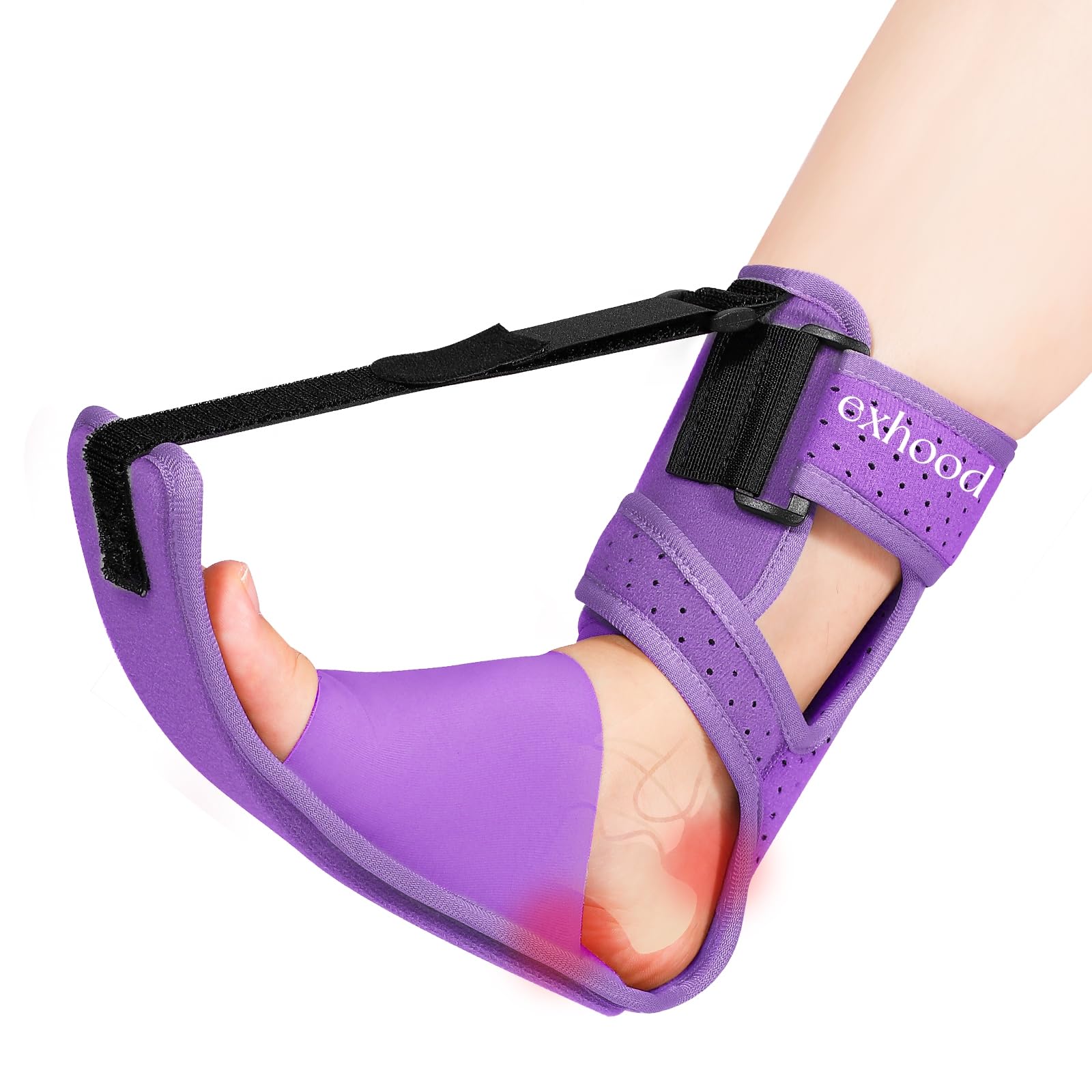 exhood Upgraded Plantar Fasciitis Night Splint, Adjustable Straps ...