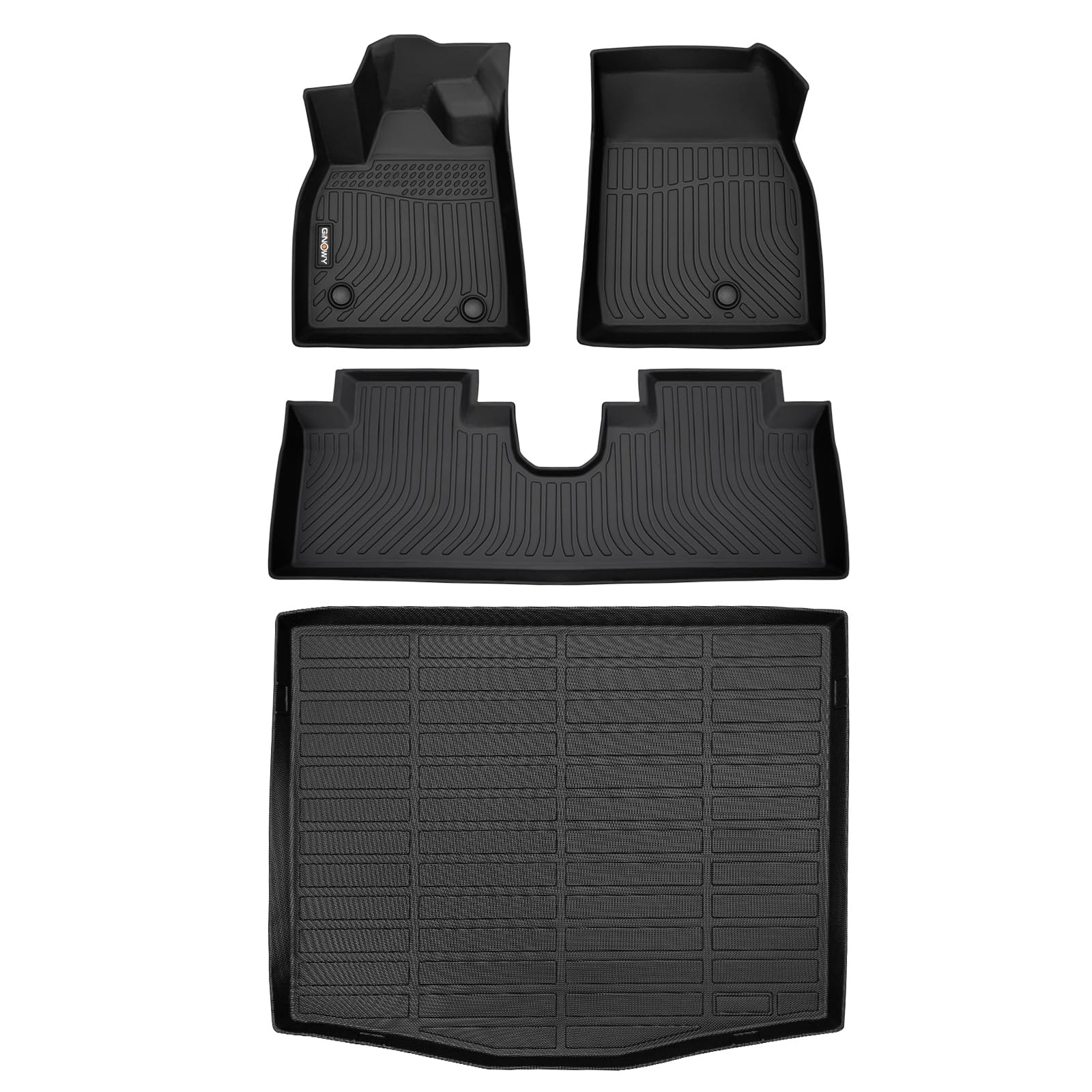 GINOWY-Floor Mats & Cargo Liner for Ford Mustang Mach-E 2025 2024 2023 ...