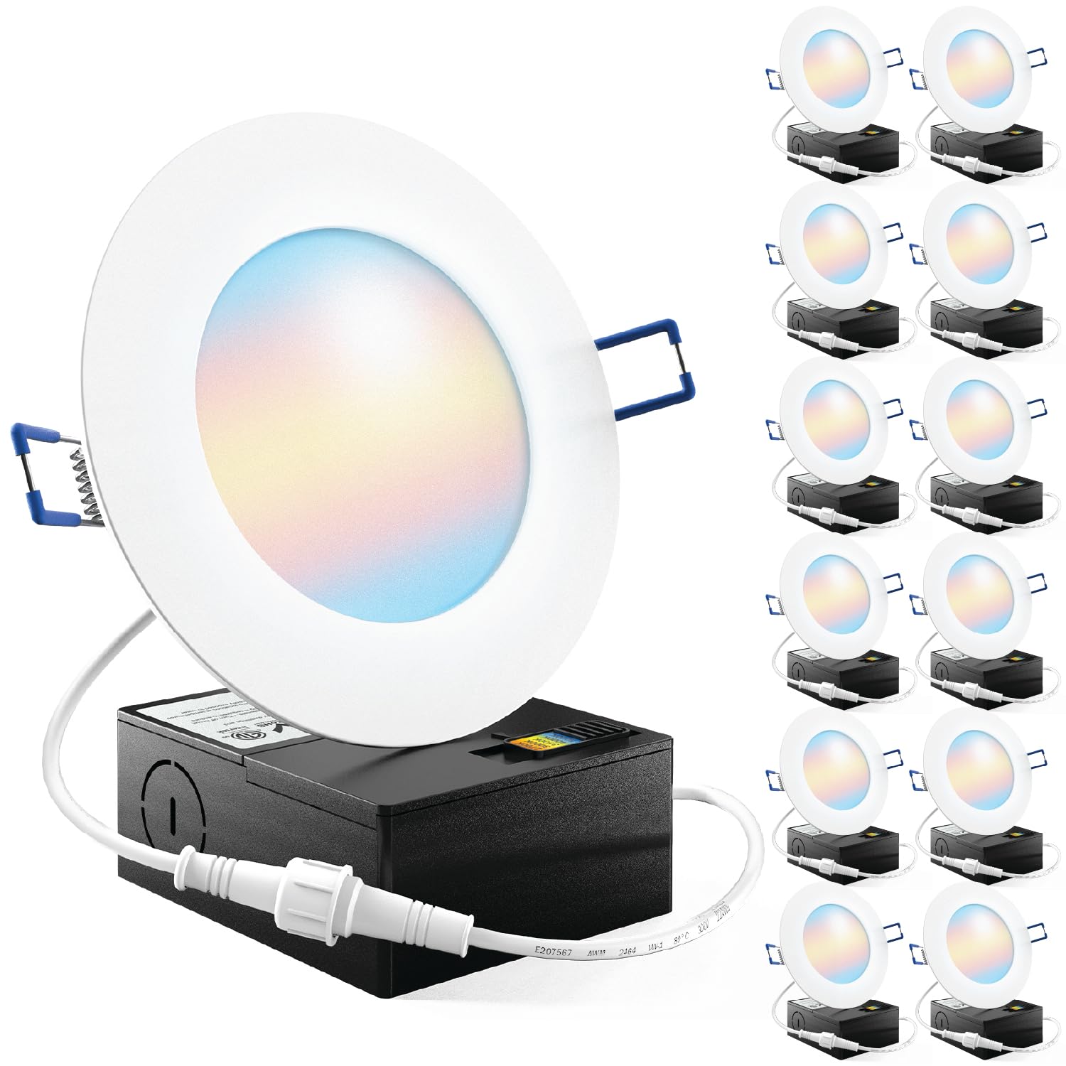 Sunco 12 Pack 4 Inch Ultra Thin LED Recessed Ceiling Lights Slim ...