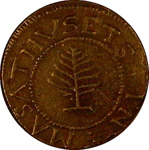 Amazon.com: 1652 Colonial Pine Tree Shilling Replica Coin : Everything Else