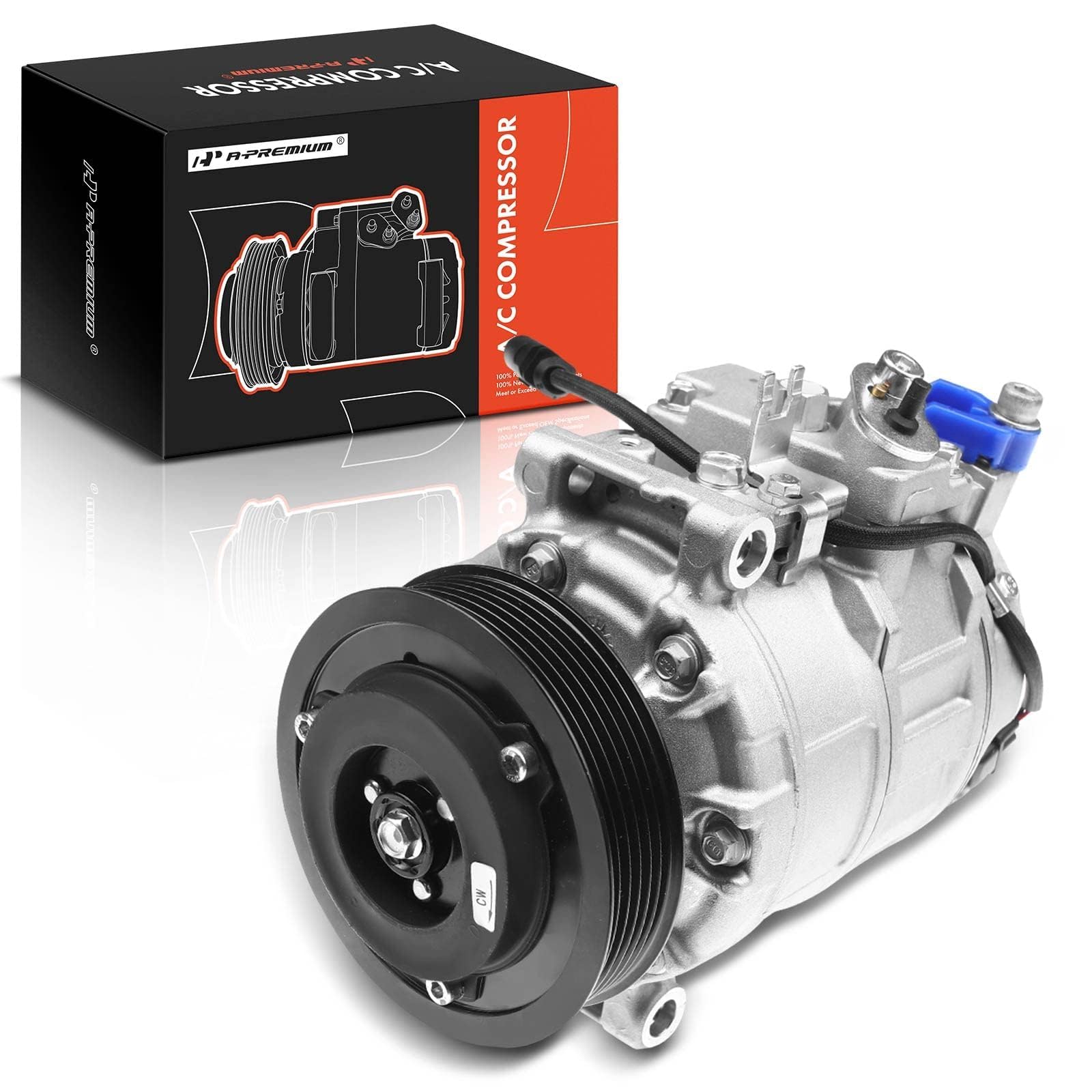 A-Premium Air Conditioner AC Compressor with Clutch Compatible with ...