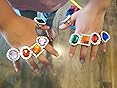 Amazon.com: Shappy 72 Pieces Plastic Colorful Rhinestone Gem Rings ...