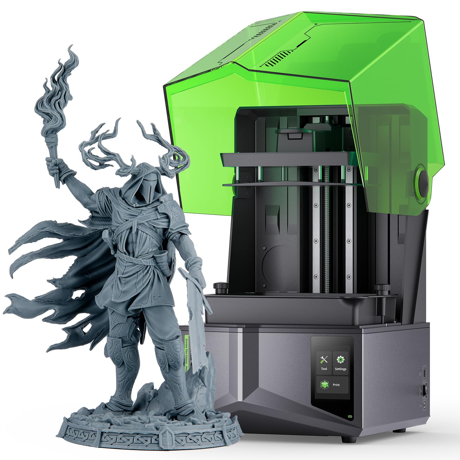 ELEGOO Saturn 4 Resin 3D Printer, 10" 12K HD Mono LCD, Automatic Leveling, Intelligent ...