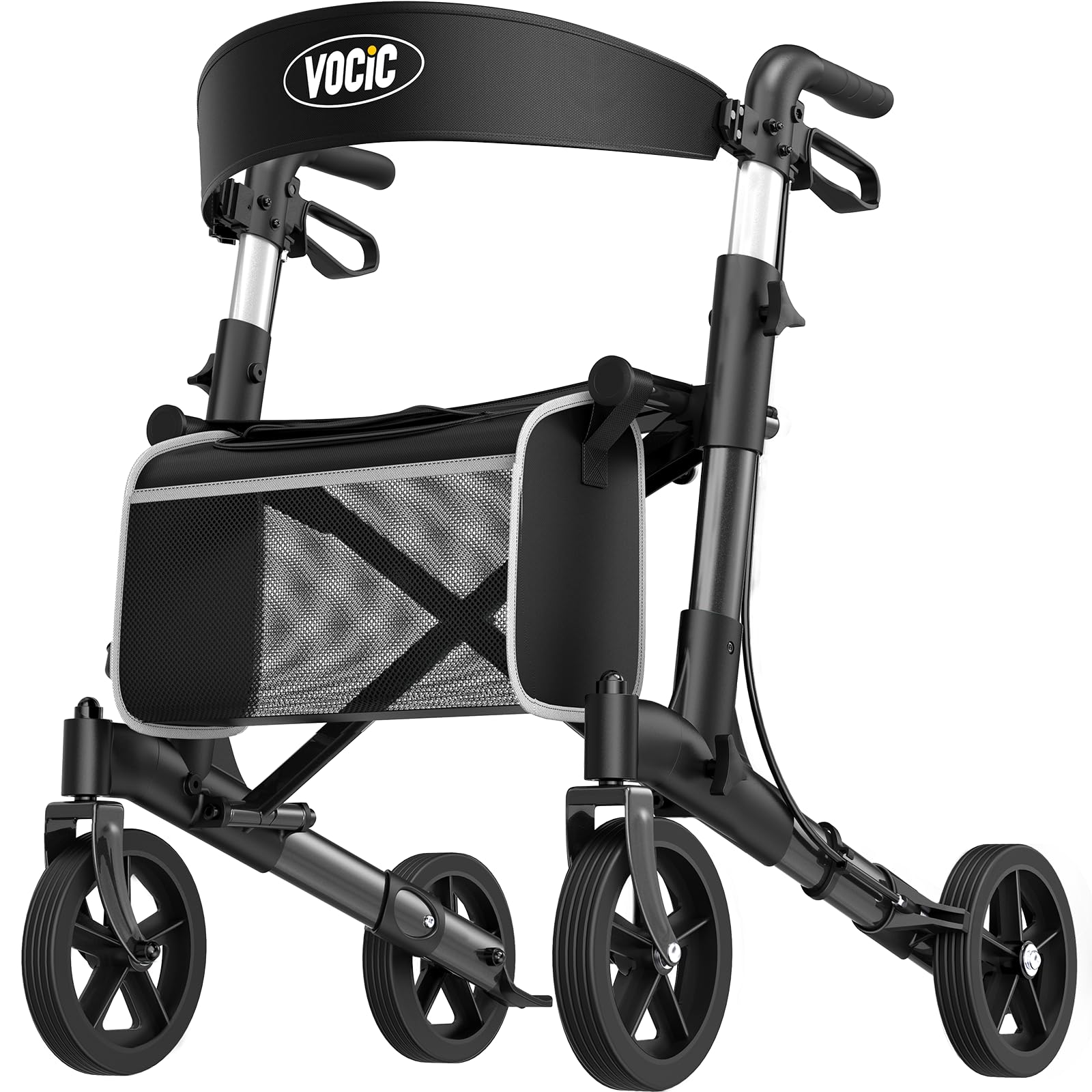 VOCIC Walkers-for-Seniors-with-Seat, Lightweight Rollator Walker with ...