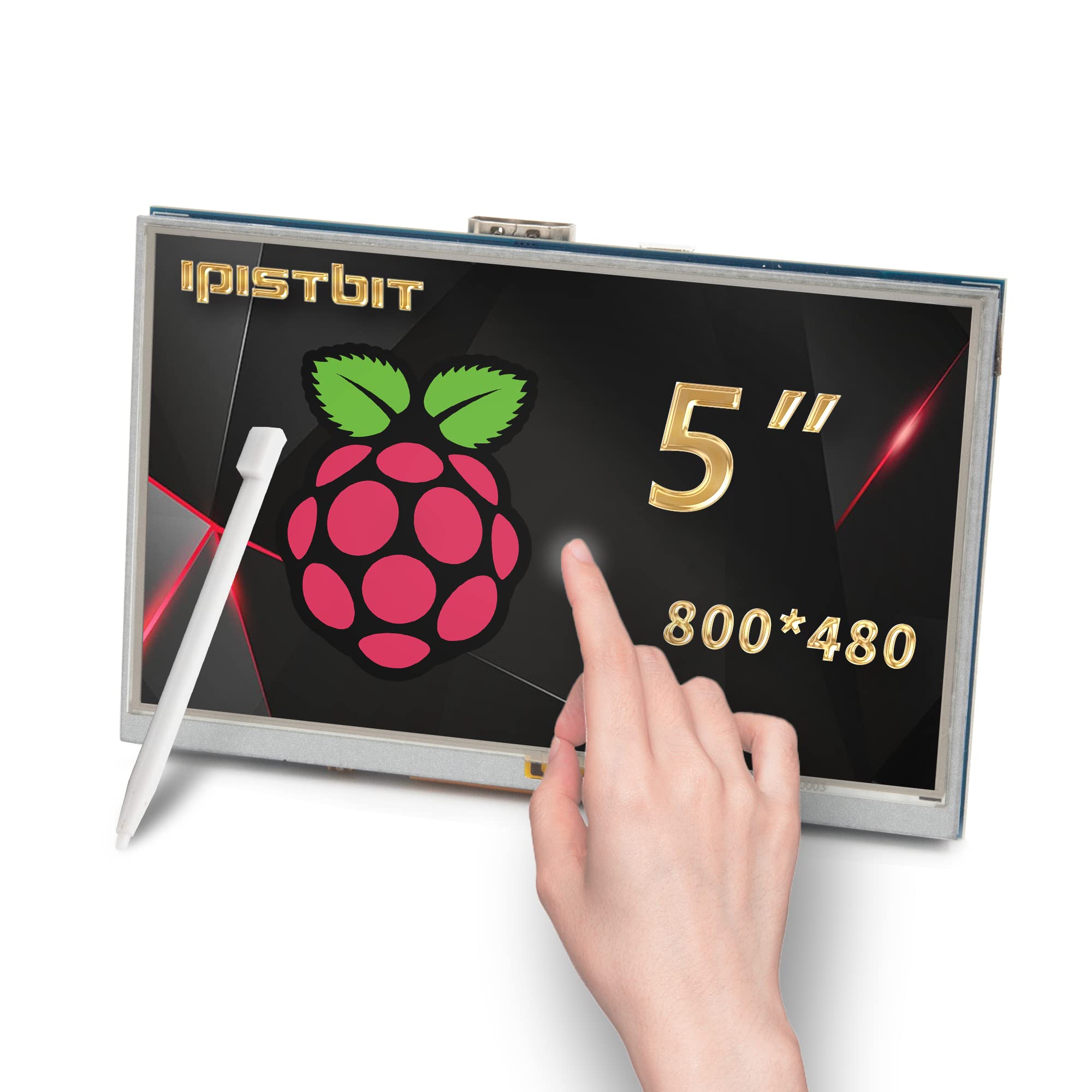 Mua 5 Inch Raspberry Pi Screen, Touchscreen Monitor 800x480 HDMI LCD Screen for Raspberry Pi 400 ...