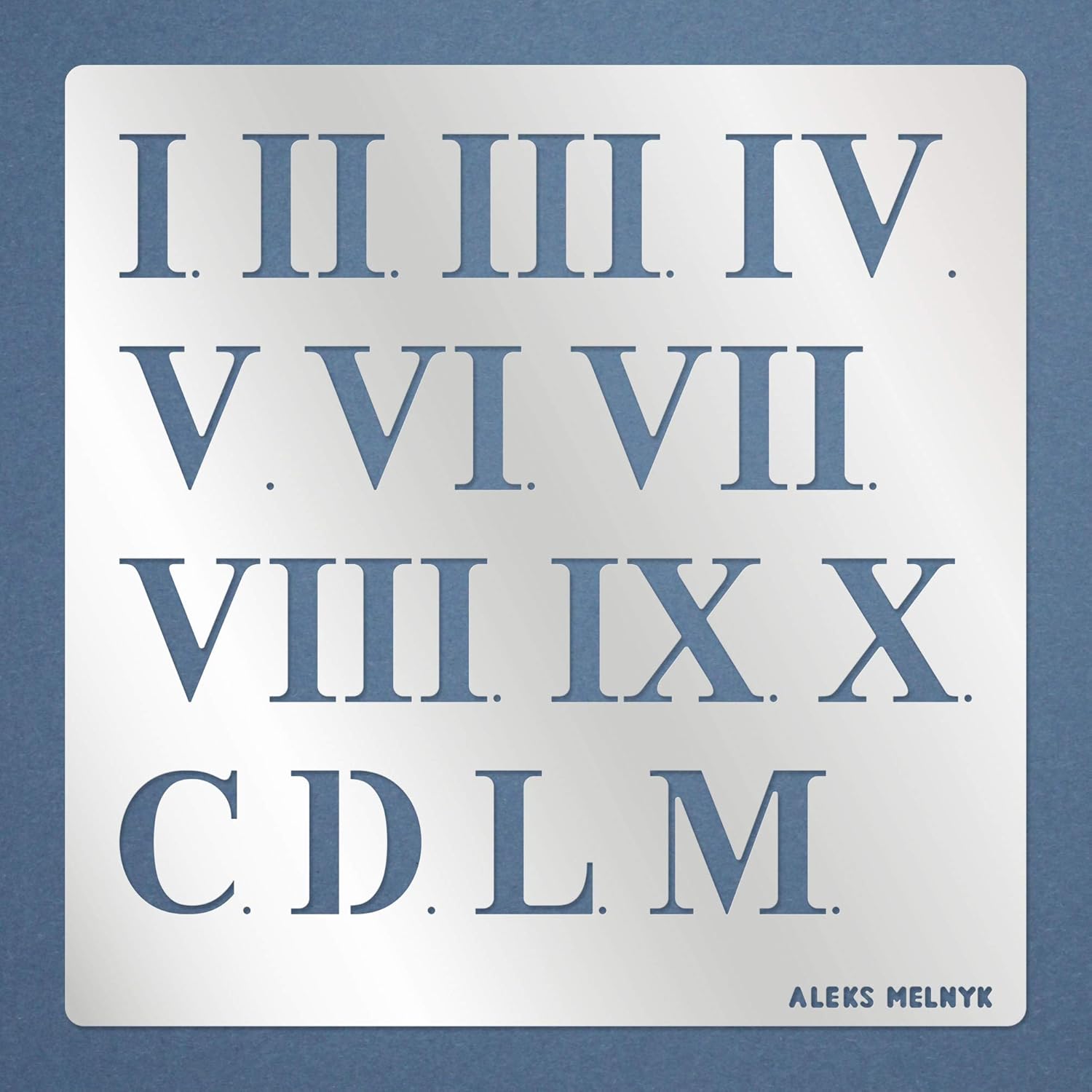 Aleks Melnyk #161 Wall Stencils Roman Numerals – 2 inch, Templates for ...
